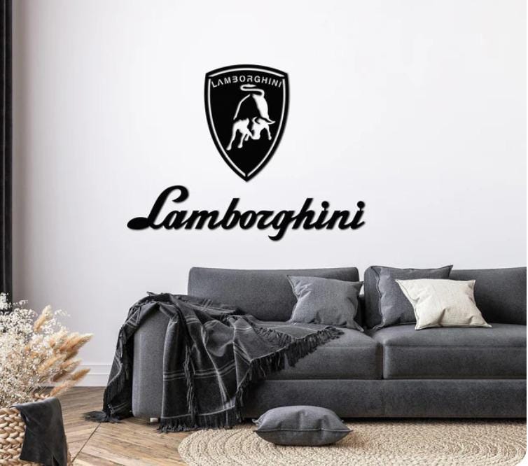 Lamborghini Sign, Lamborghini Decor, Lamborghini, Lamborghini Wall Art ...