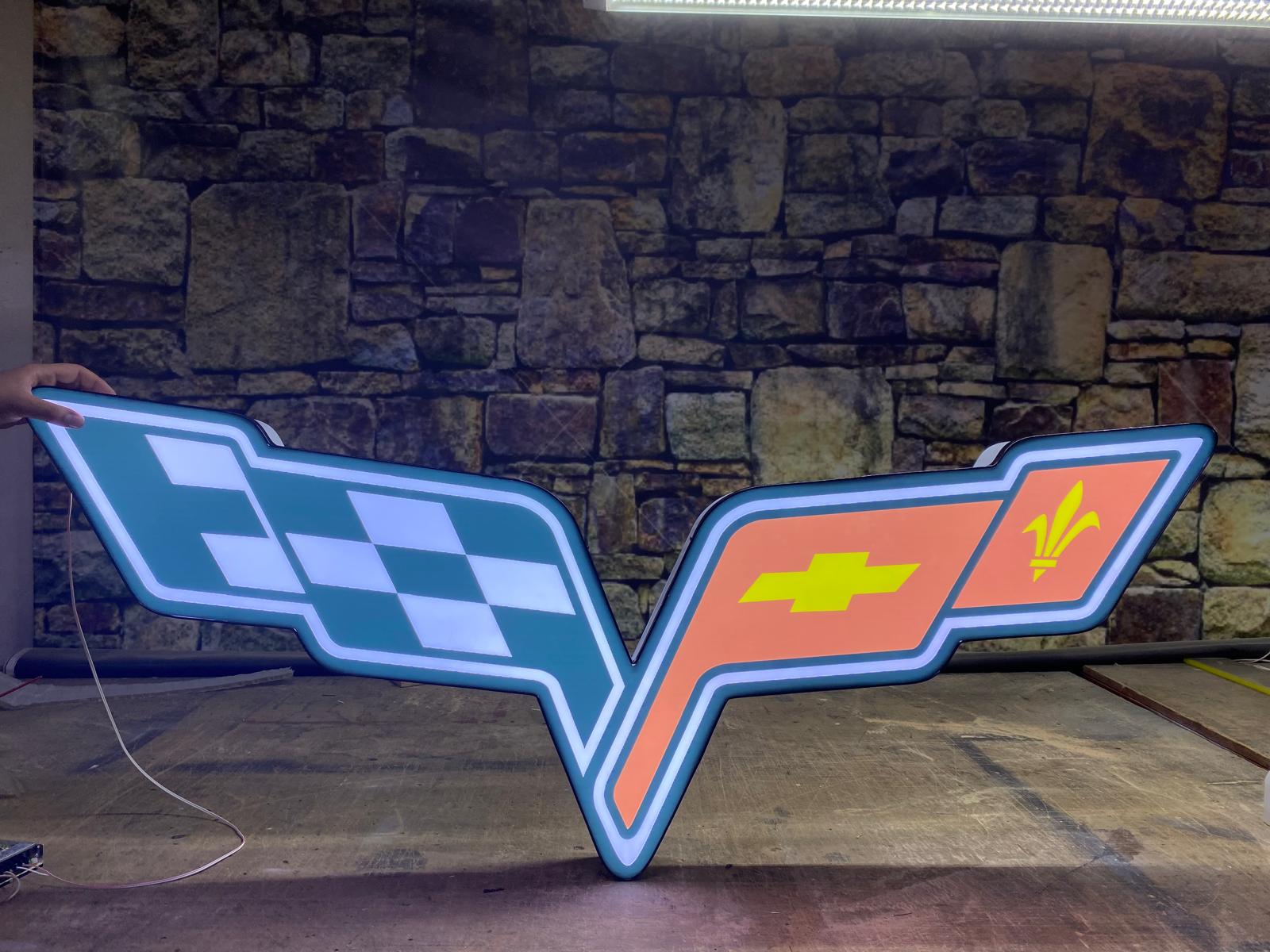 Corvette Art, Chevrolet Corvette, Corvette Signs, Corvette Wall Art ...