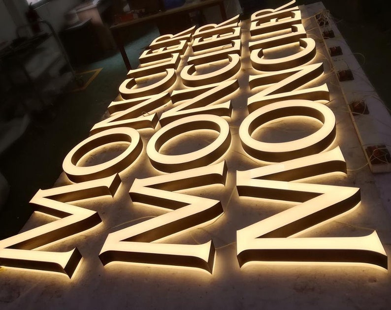 Office 3D Led, 3D Laser Cut Sign, 3D Logo Wall Sign, Custom 3d Logo, 3D ...