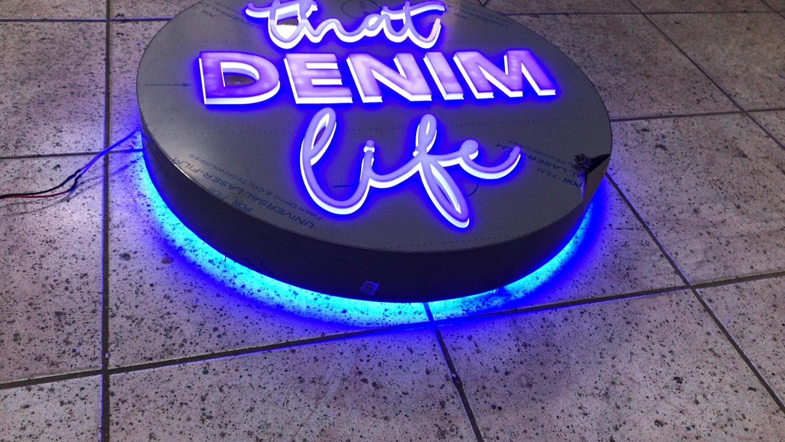 Outdoor Round Sign, Round Acrylic Sign, Light Box Sign Board, Double ...