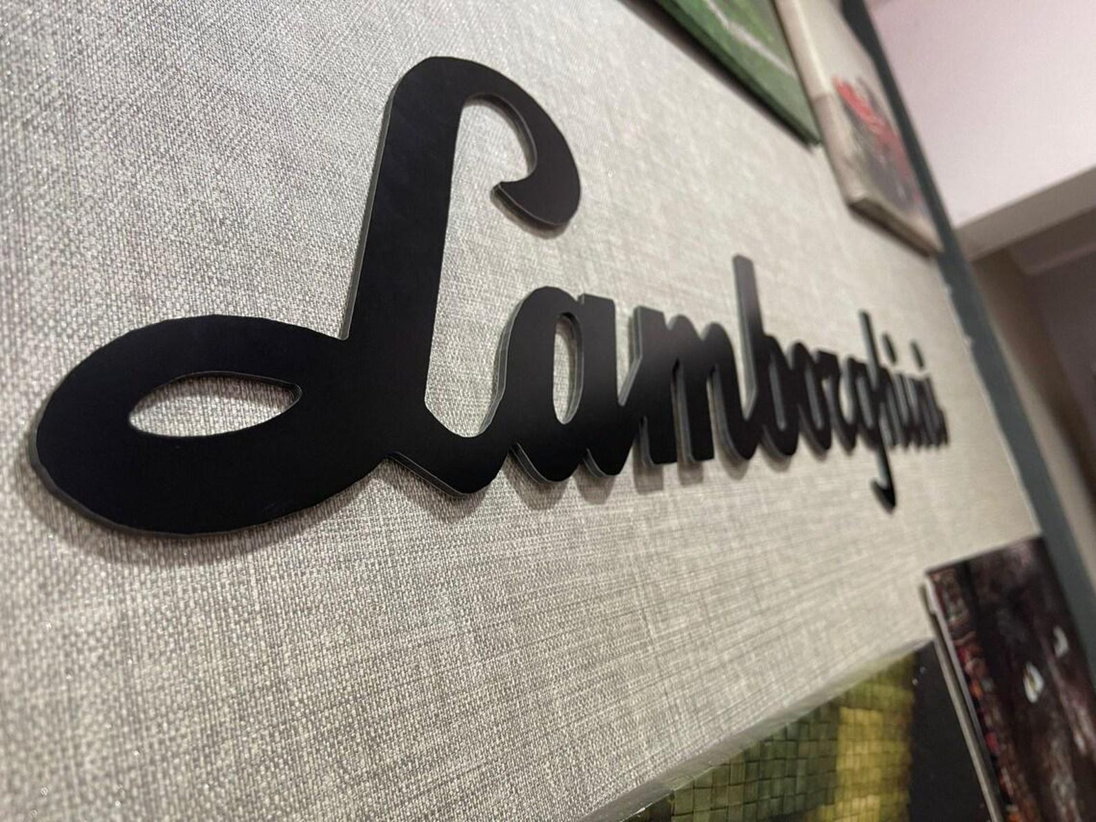 Lamborghini Sign, Lamborghini Decor, Lamborghini, Lamborghini Wall Art ...