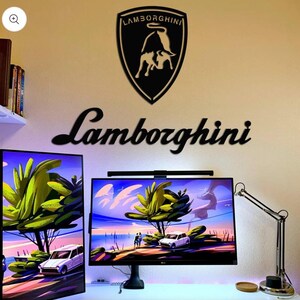 Lamborghini Sign, Lamborghini Decor, Lamborghini, Lamborghini Wall Art ...