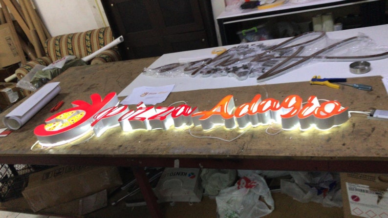 Custom Sign, My Office Sign, Wall Mounted Sign, Sign Wall Logo, Modern ...