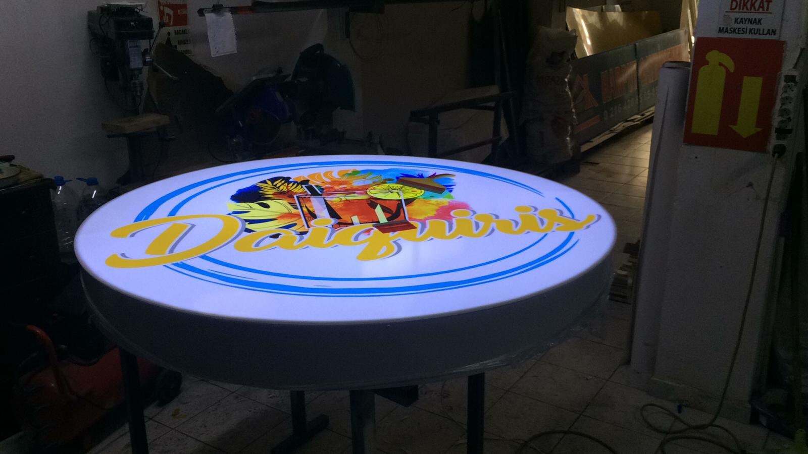 Outdoor Round Sign, Round Acrylic Sign, Light Box Sign Board, Double ...