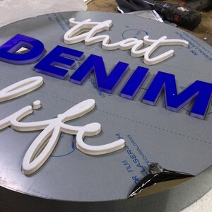 Outdoor Round Sign, Round Acrylic Sign, Light Box Sign Board, Double ...