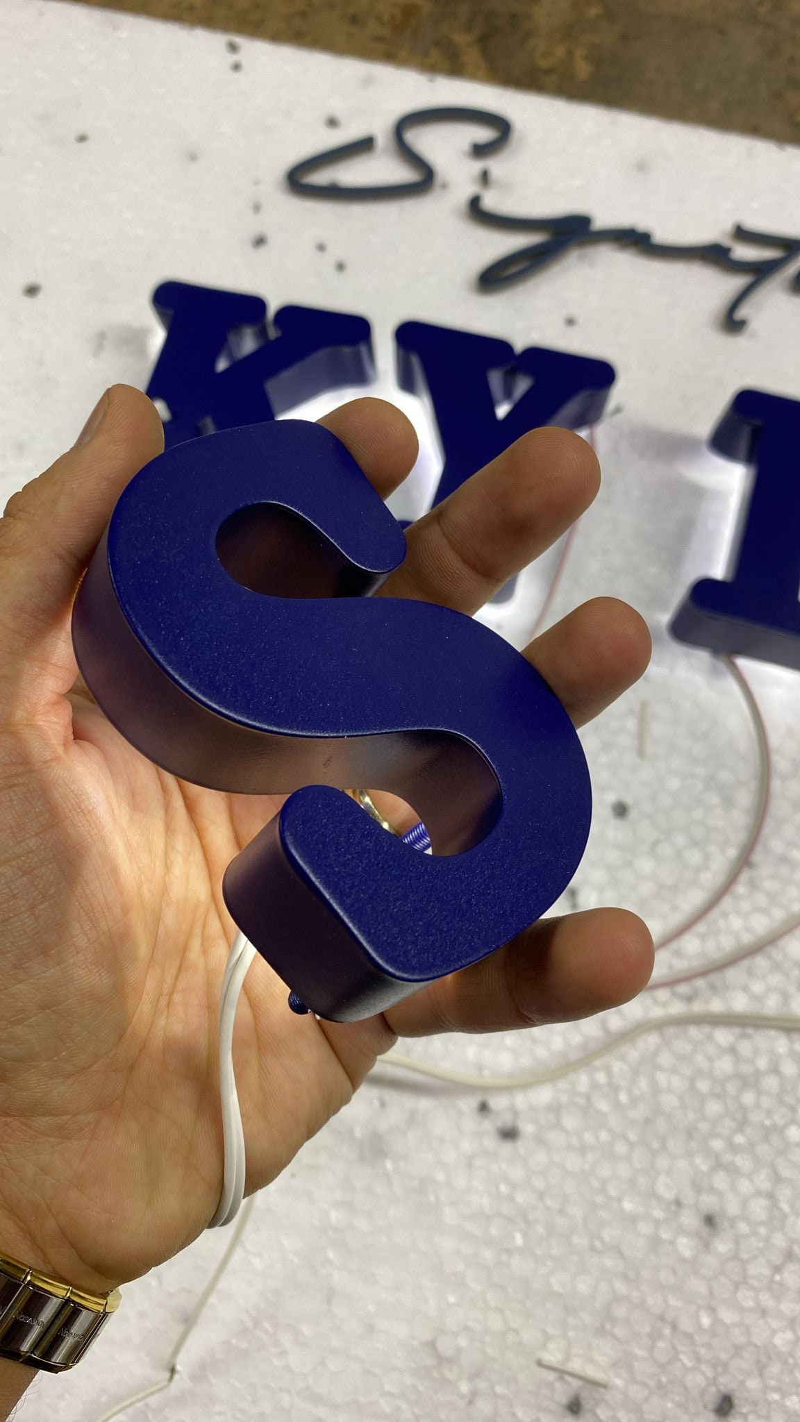 Office 3D Led, 3D Laser Cut Sign, 3D Logo Wall Sign, Custom 3d Logo, 3D ...