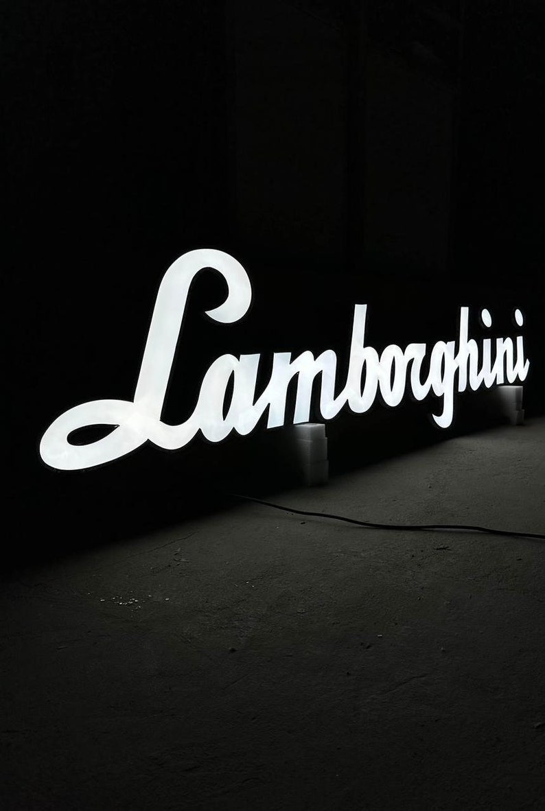 Lamborghini Sign, Lamborghini Decor, Lamborghini, Lamborghini Wall Art ...