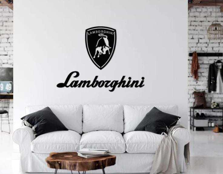 Lamborghini Sign, Lamborghini Decor, Lamborghini, Lamborghini Wall Art ...
