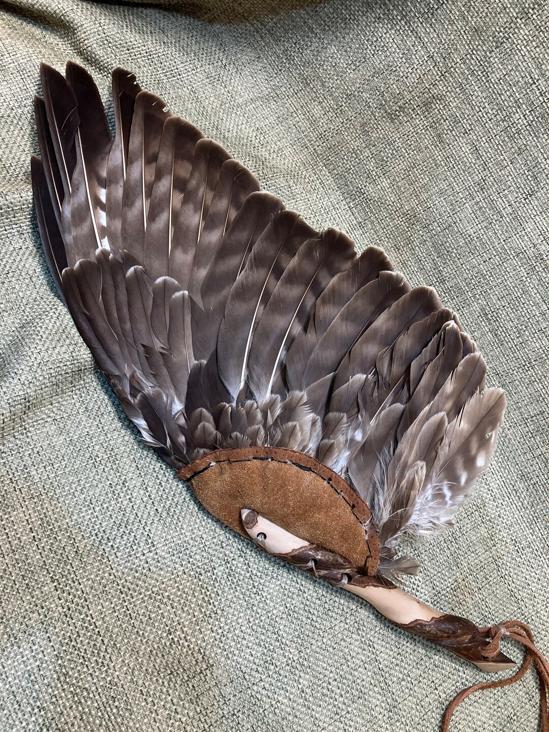Buzzard Wing Ceremonial Fan, Smudge Fan - Etsy