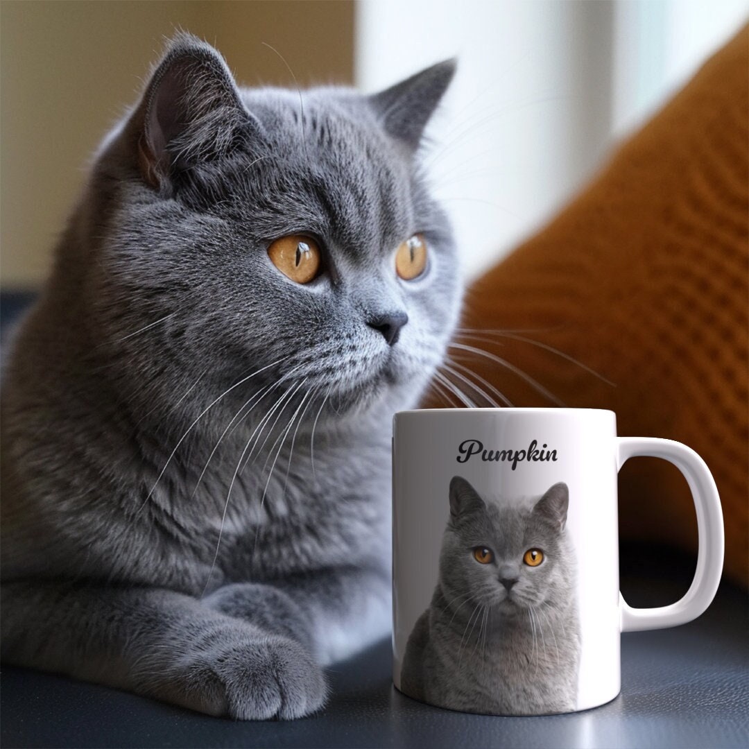 Custom Cat Mug Gift, Custom Cat Mom Gift, Personalized Cat Mug, Gift ...