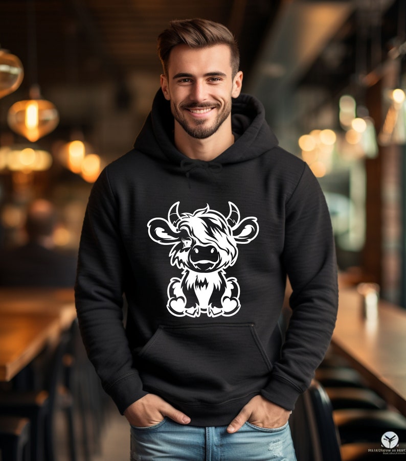 Highland Cow Sweatshirt,carhart Sweatshirt,farm Life,cute Cow Hoodie ...