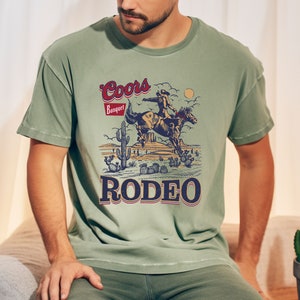 Coors Rodeo T-shirt,coors Cowboy Vintage Shirt,the Original Rodeo Gift ...
