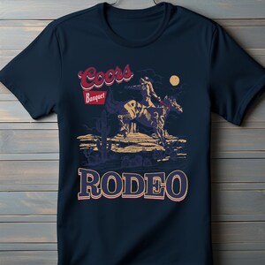 Coors Rodeo T-shirt,coors Cowboy Vintage Shirt,the Original Rodeo Gift ...