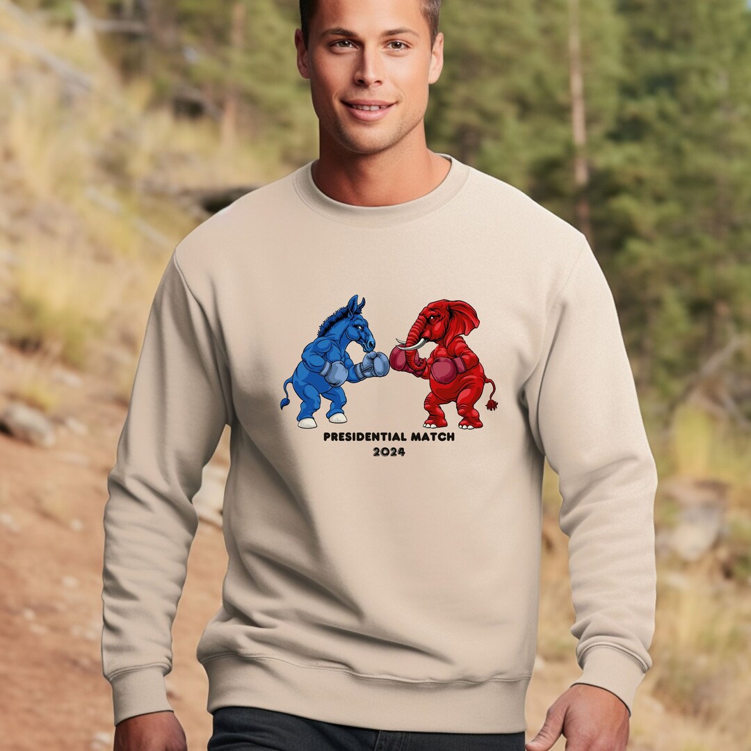 Presidential Match 2024 Sweat, Republican Gifts, Political Sweat ...