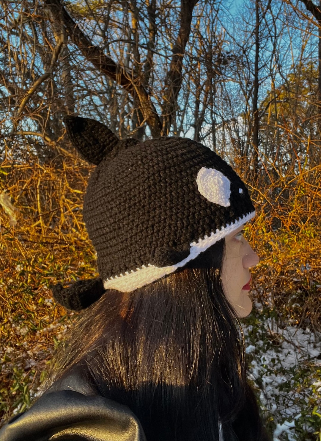 Crochet Orca Winter Hat, Killer Whale Winter Hat, Handmade Winter Warm ...