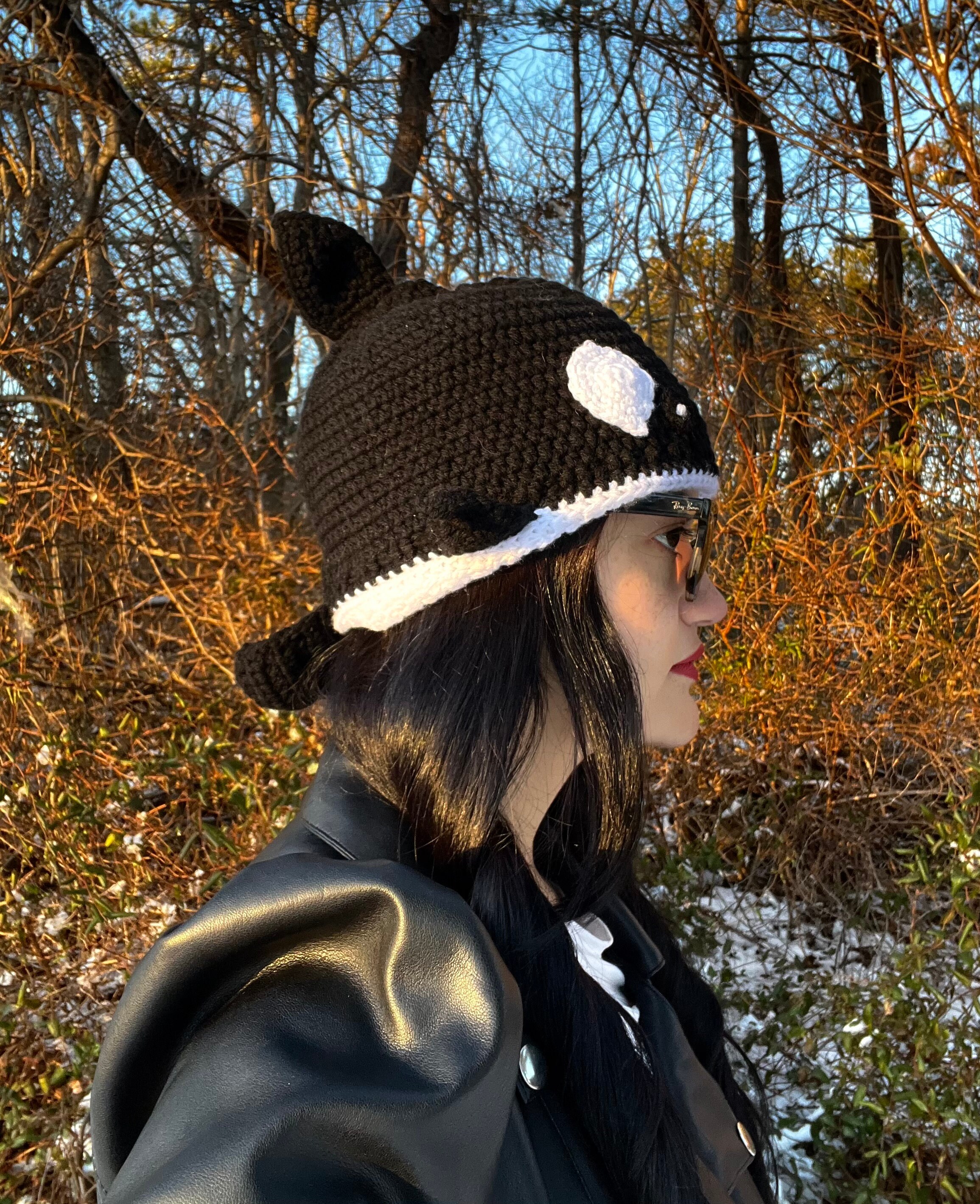 Crochet Orca Winter Hat, Killer Whale Winter Hat, Handmade Winter Warm ...