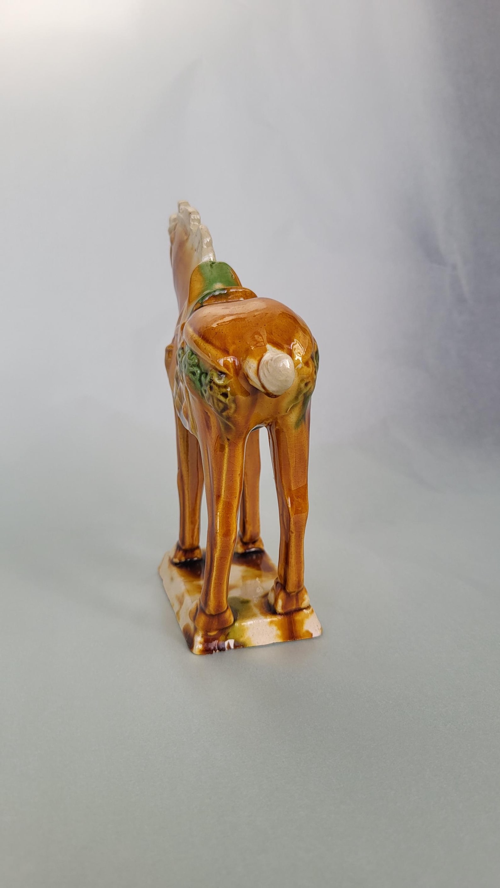 Modern Reproduction of Tang Sancai Pottery Horse Figure | Three-color ...