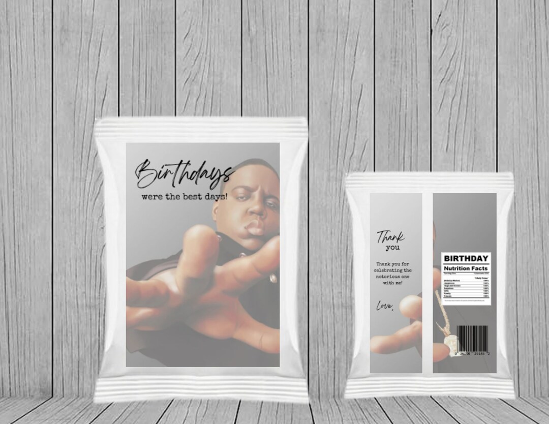 Biggie Smalls Party Digital Template - Etsy
