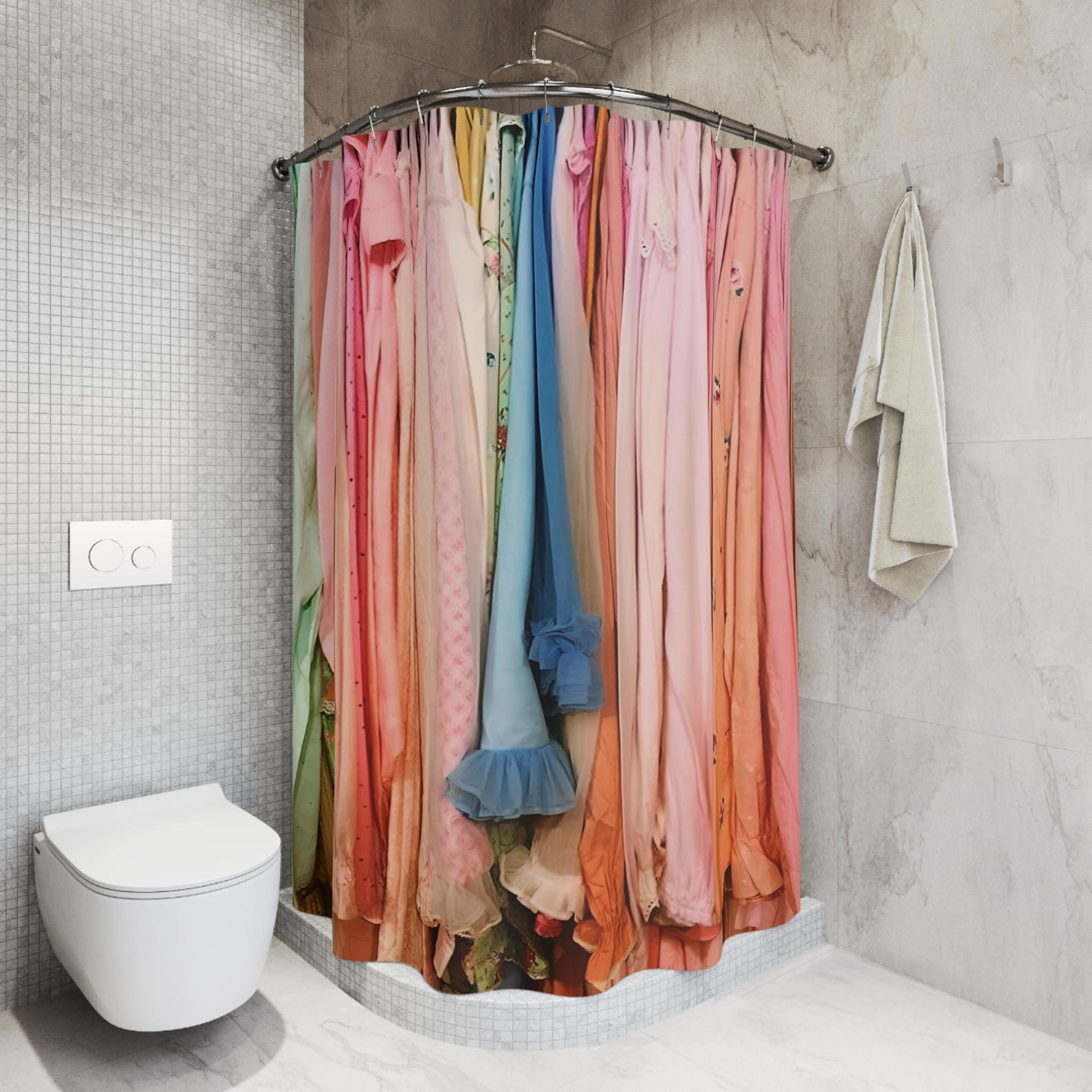 Vintage Vogue Shower Curtain Boho Bathroom Decor Glamorous Bathroom ...