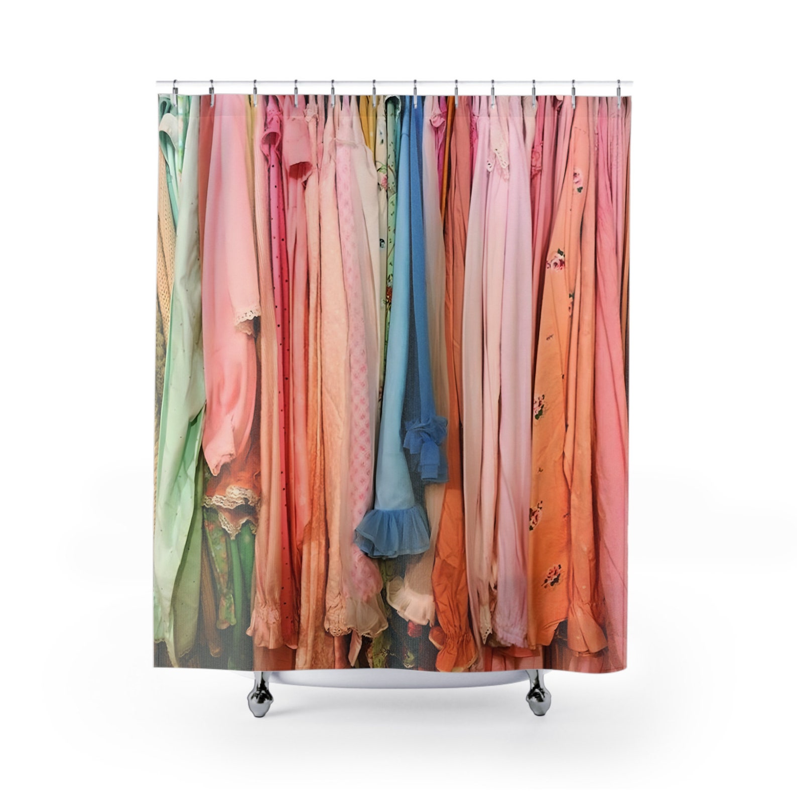 Vintage Vogue Shower Curtain Boho Bathroom Decor Glamorous Bathroom ...