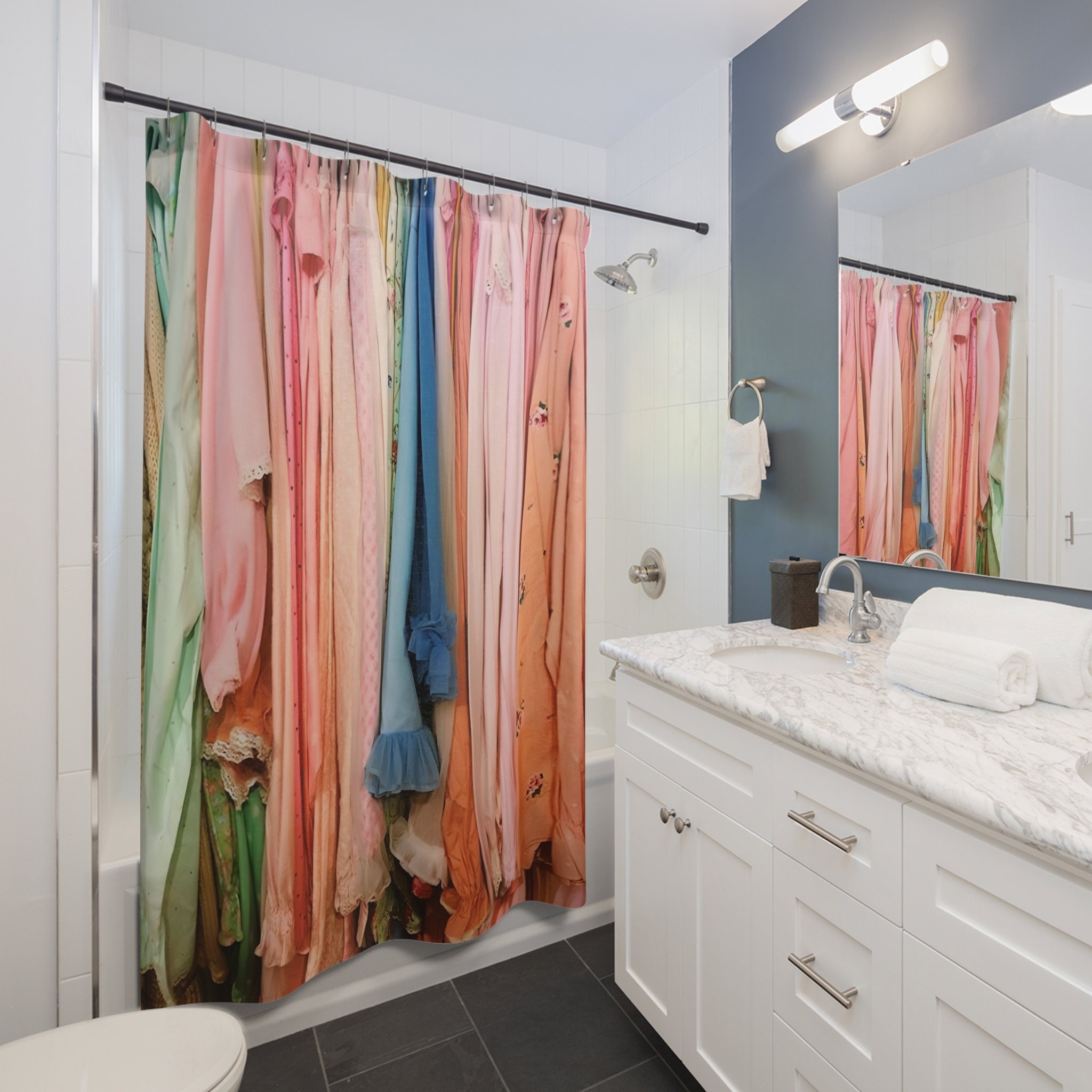 Vintage Vogue Shower Curtain Boho Bathroom Decor Glamorous Bathroom ...