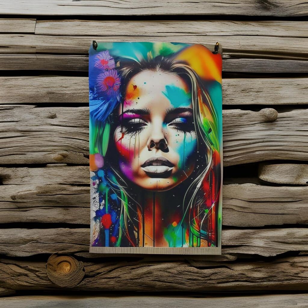 Trendy Colorful Wall Art Portrait Wall Art Modern Trendy Aesthetic