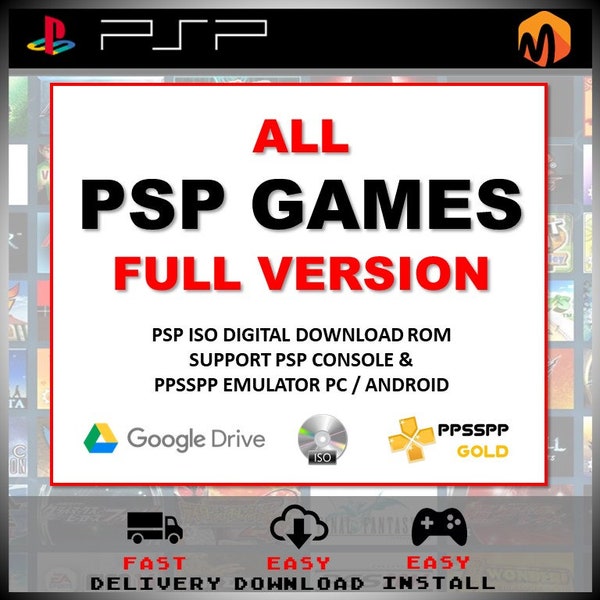 Psp Iso Files - Etsy