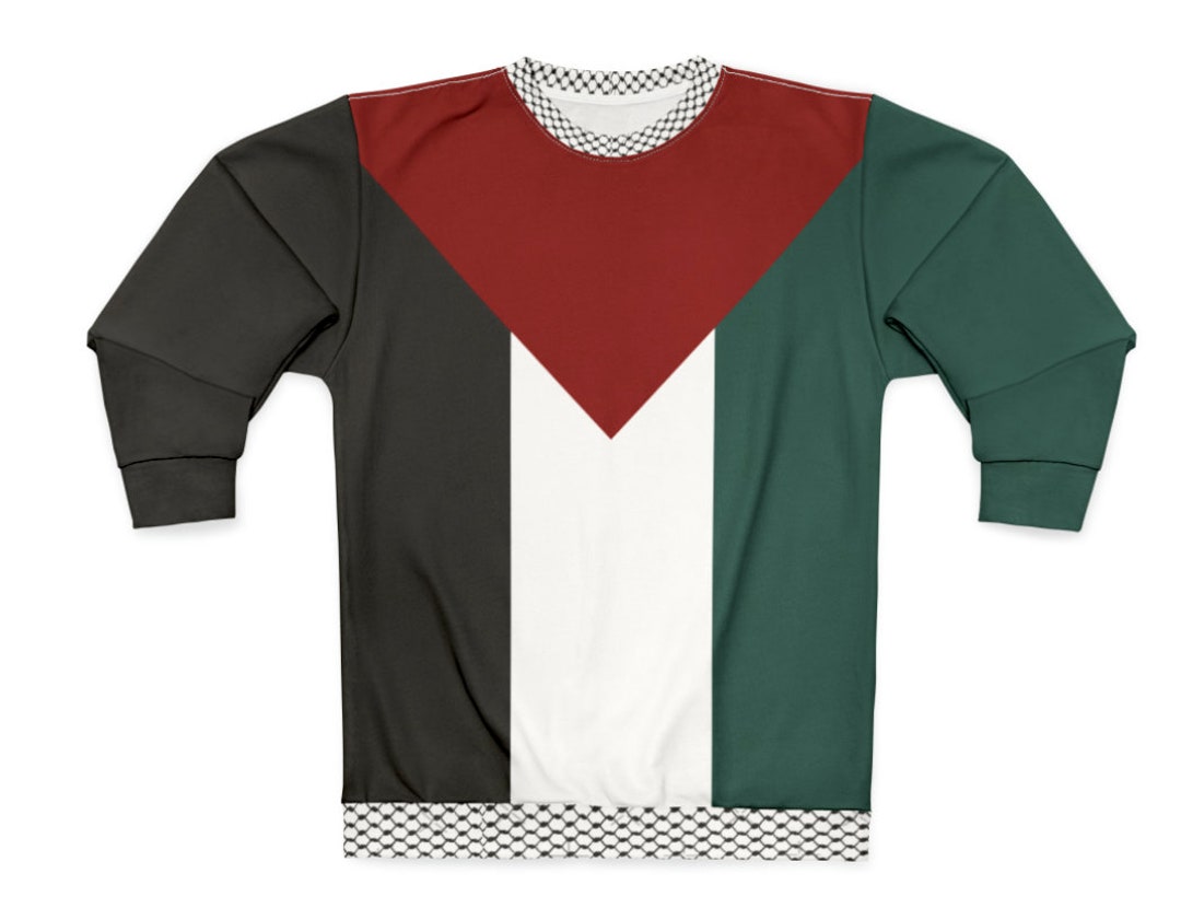 Free Palestine Flag Sweatshirt Jacket Kufaya Design - Etsy