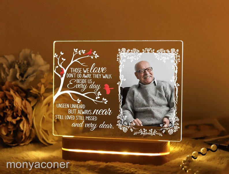 Personalized Memorial Plaque Photo, Sympathy Gift, Bereavement Gift ...