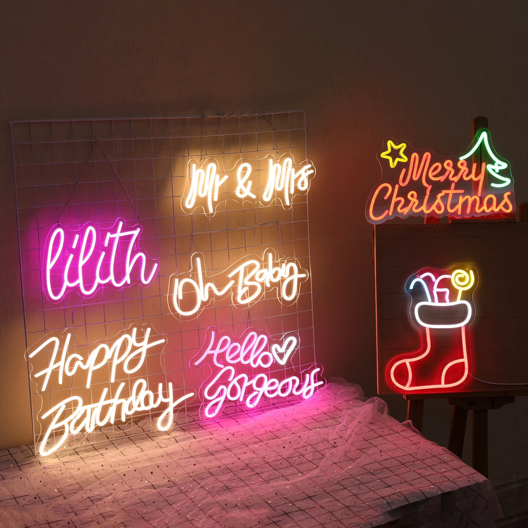 Custom Neon Sign, LED Neon Light Sign, Neon Sign Bar, Handmade Neon ...