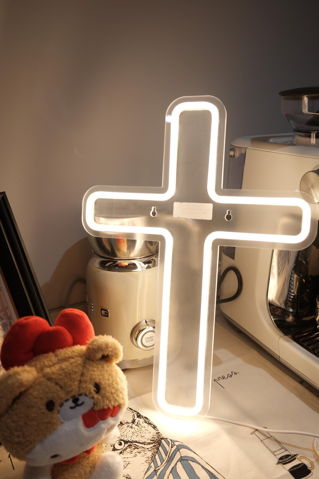 CROSS Neon Sign, LED Neon Light , Christian Neon Sign, Handmade Neon ...