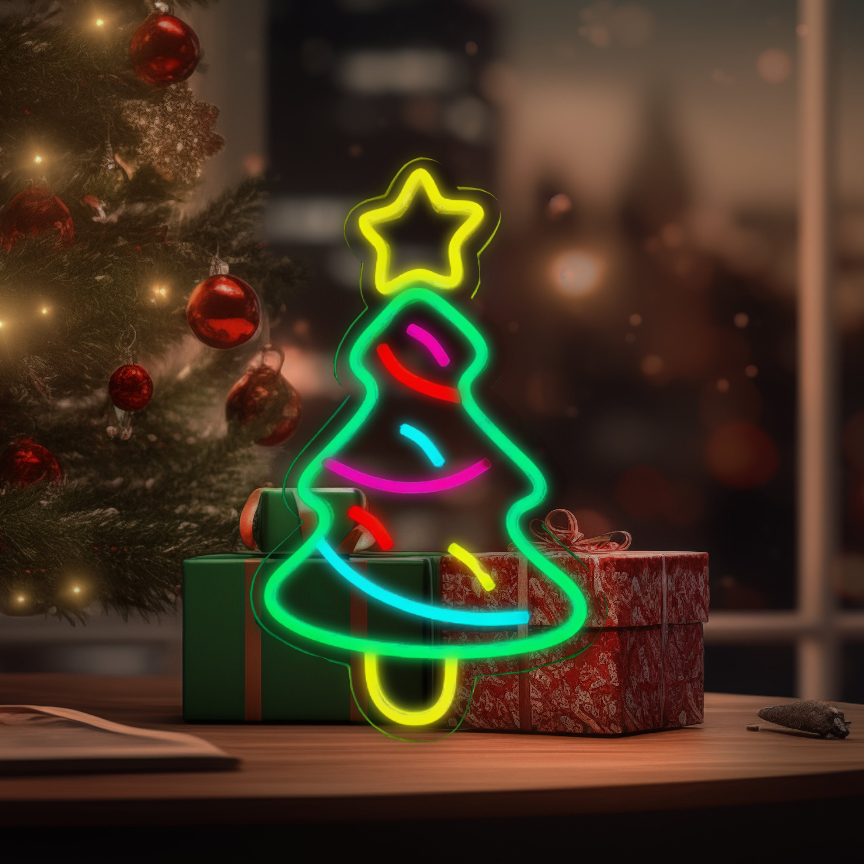 Christmas Neon, Neon Lights, Neon Sign, LED Lights, Christmas Decorat ...