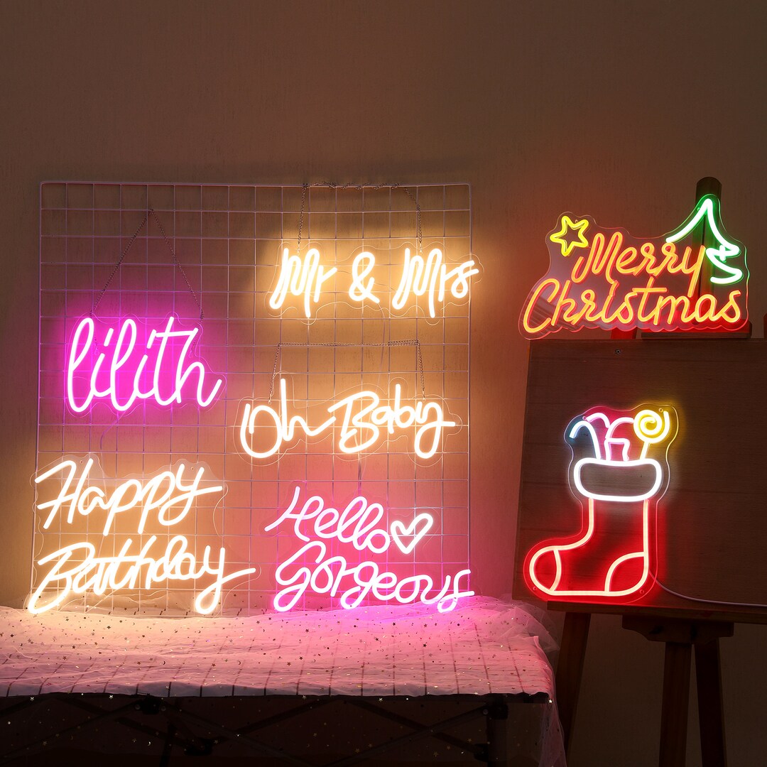 Custom Neon Sign, LED Neon Light Sign, Neon Sign Bar, Handmade Neon ...