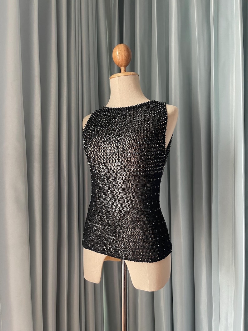 Y2K Crochet Sequin Top: Mermaidcore Festival Ibiza Style - Etsy