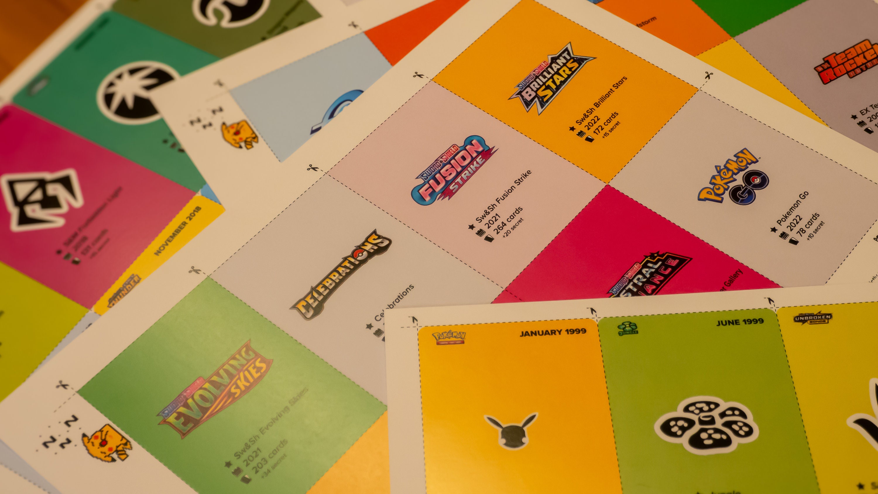 Pokemon Card Dividers, All Sets 1999-2025, Card Collection Organizer ...