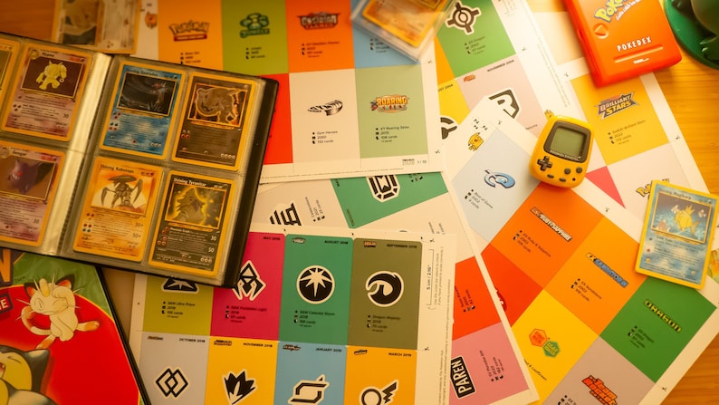 Pokemon Card Dividers, All Sets 1999-2025, Card Collection Organizer ...