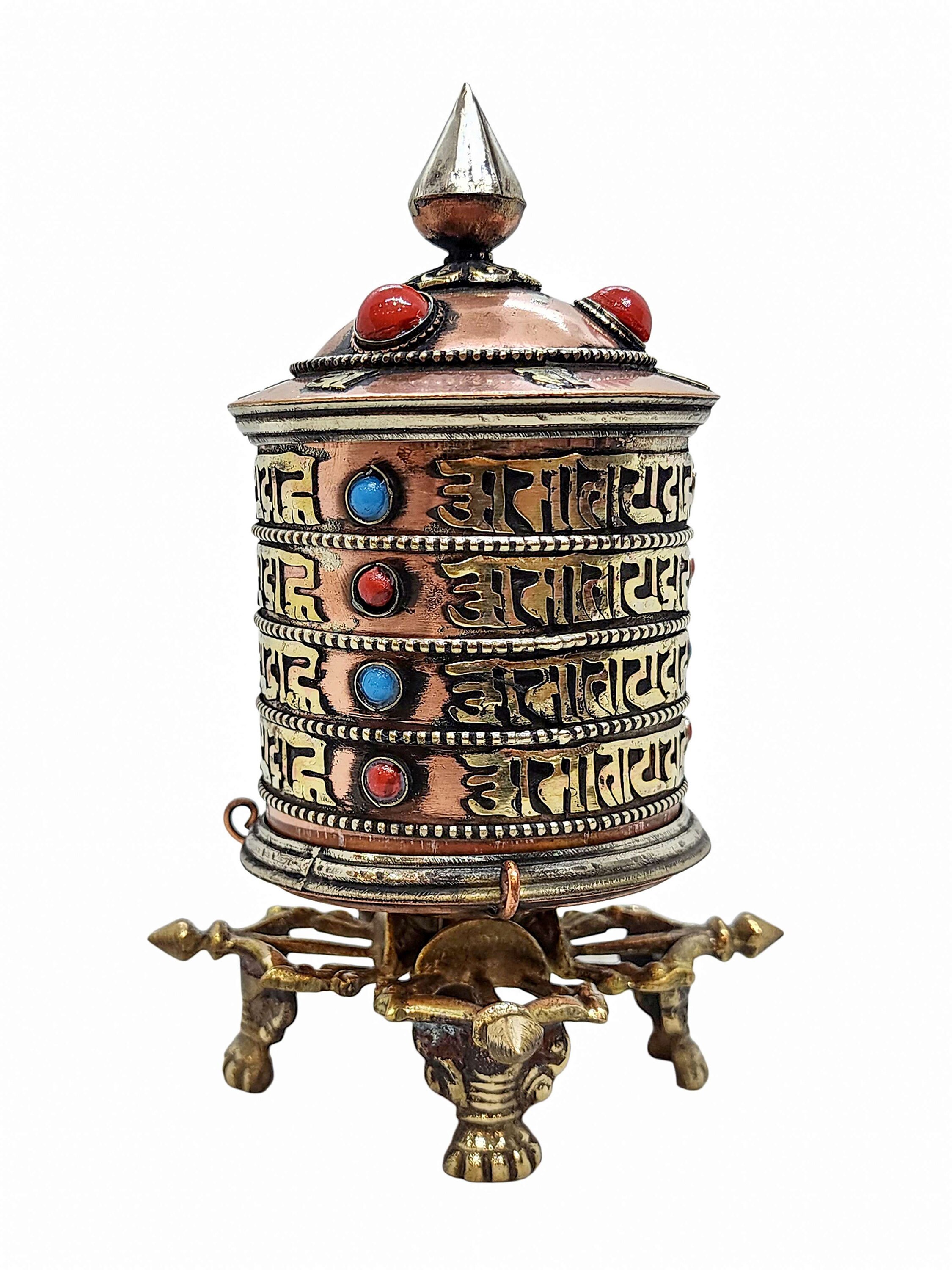 6 Inch Table Top Prayer Wheel Buddhist Handmade Prayer Wheel - Etsy