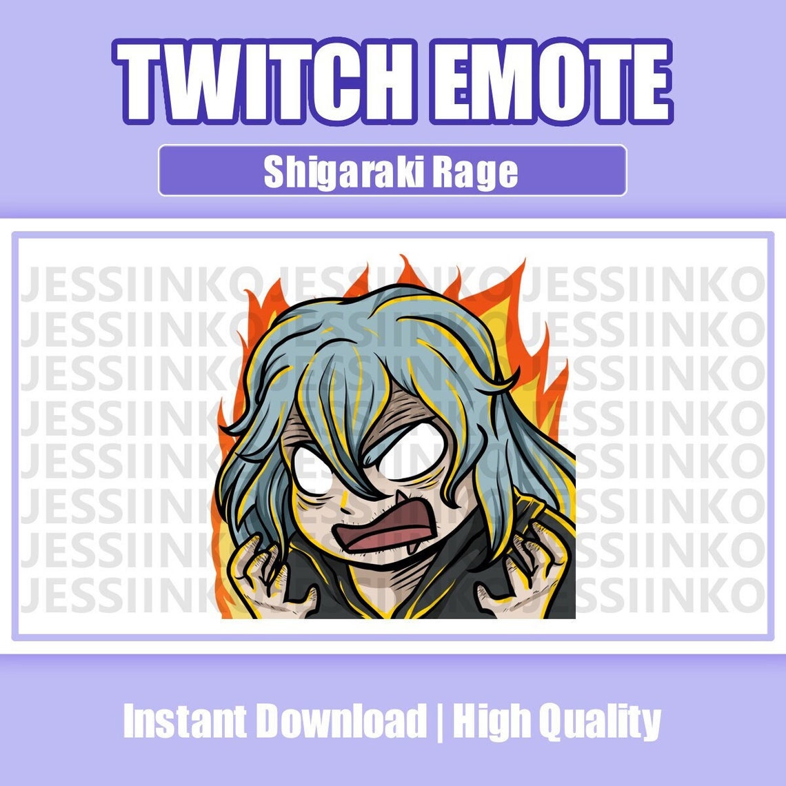 MHA/BNHA Shigaraki Rage Emote - Etsy