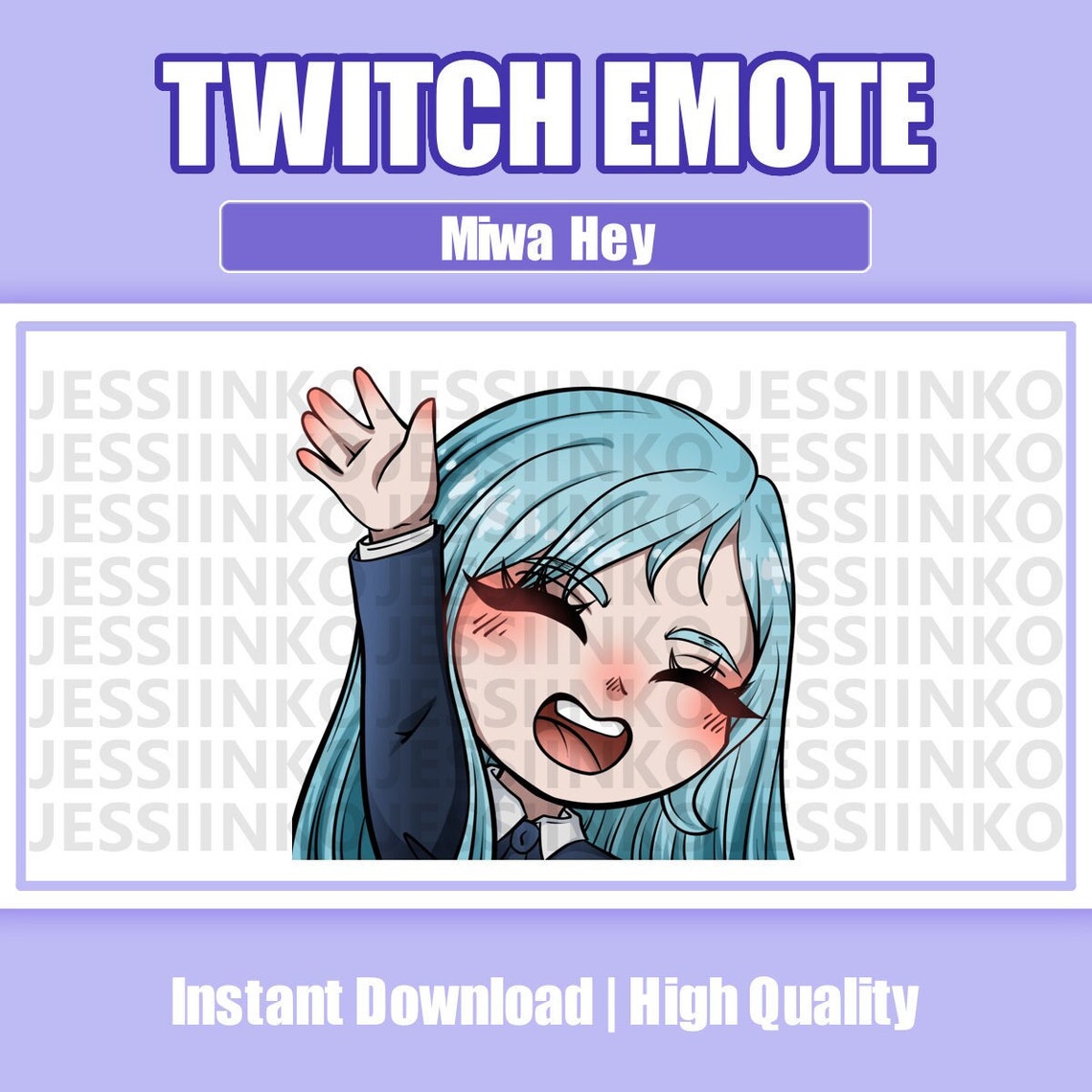 Jujutsu Kaisen Miwa Hey Emote - Etsy