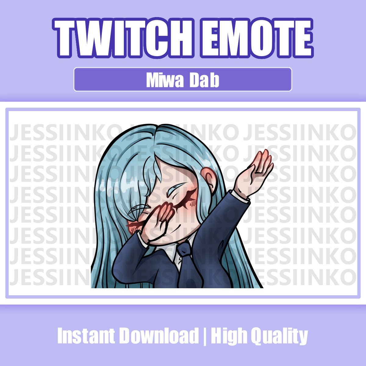 Jujutsu Kaisen Miwa Dab Emote - Etsy