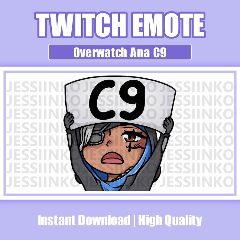 Overwatch Ana C9 Emote - Etsy