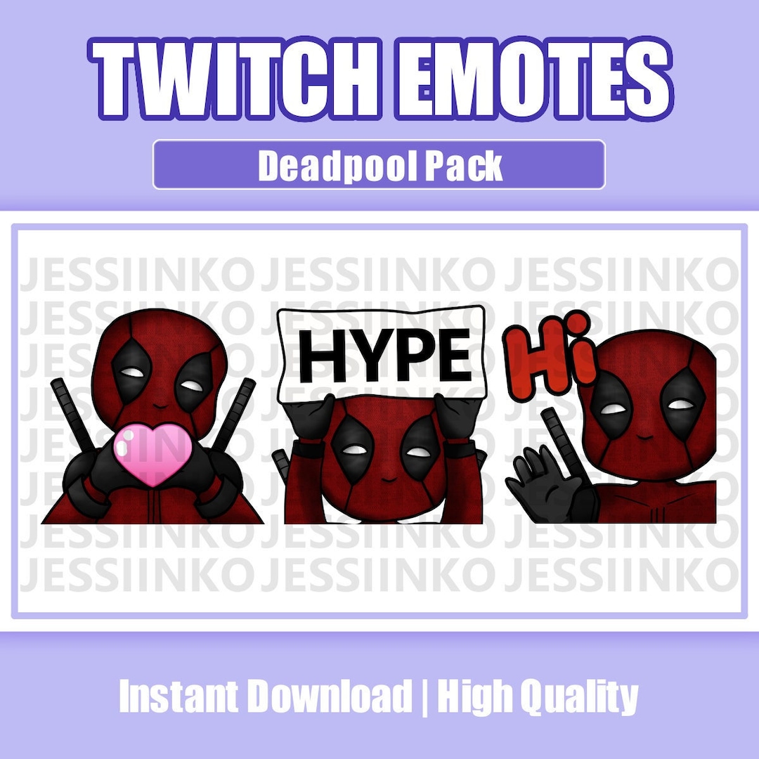 Deadpool Emote Pack - Etsy