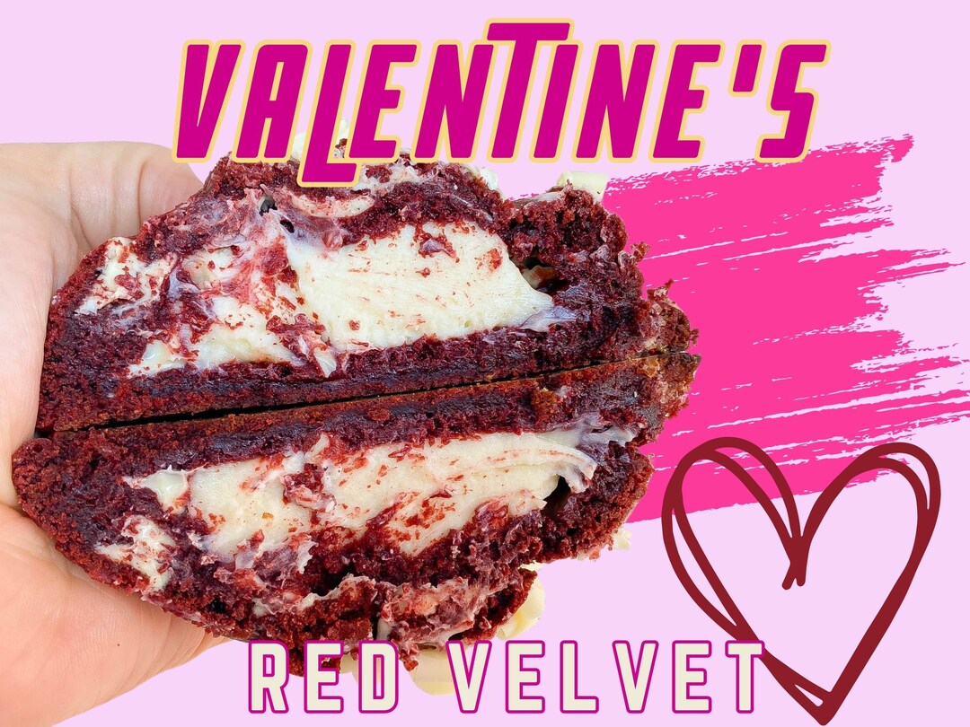 Red Velvet Cookie, Valentines Cookie Recipe, Valentines Day Gift ...