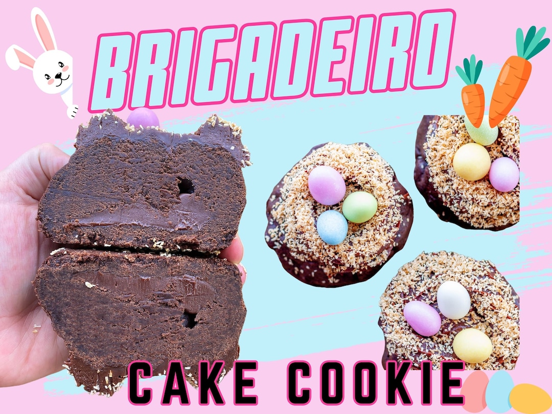 Brigadeiro Cake Cookie Recipe, Easter Cookies, Gourmet Stuffed Cookies ...