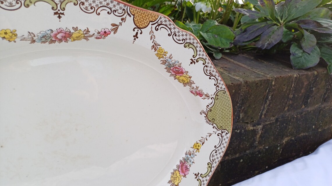 Huge Vintage Victorian Wedgwood Serving Plate Platter Fish Meat or ...