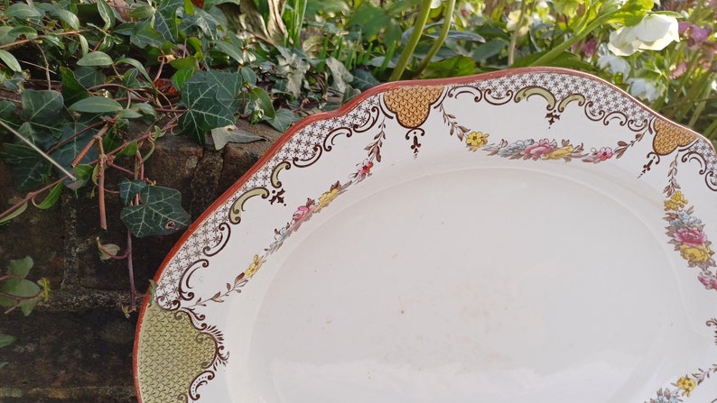 Huge Vintage Victorian Wedgwood Serving Plate Platter Fish Meat or ...