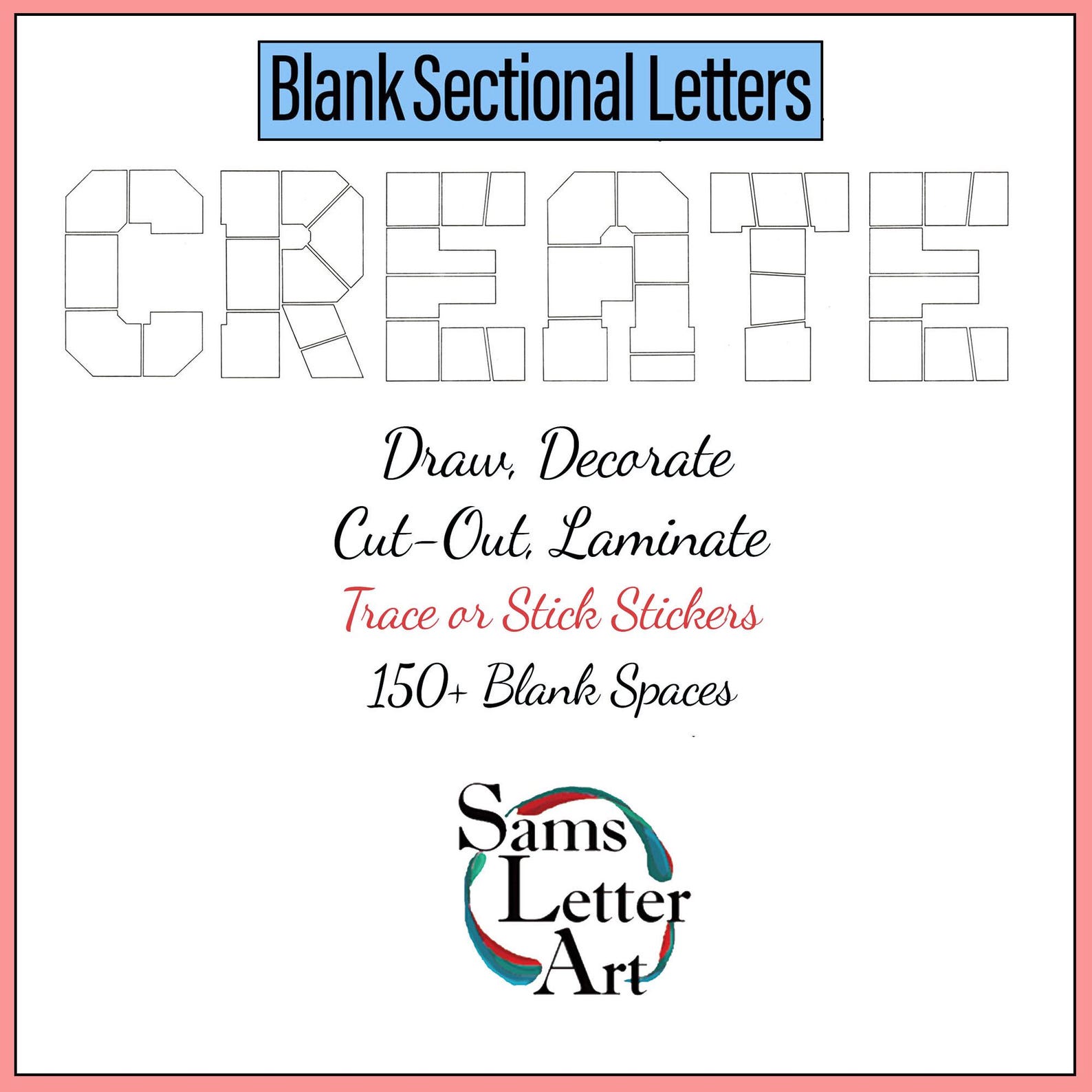 Blank Alphabet Pages With Sections Printable Letter Sheets Traceable ...