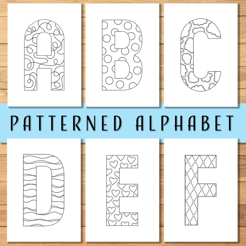 Zentangle Alphabet - Etsy