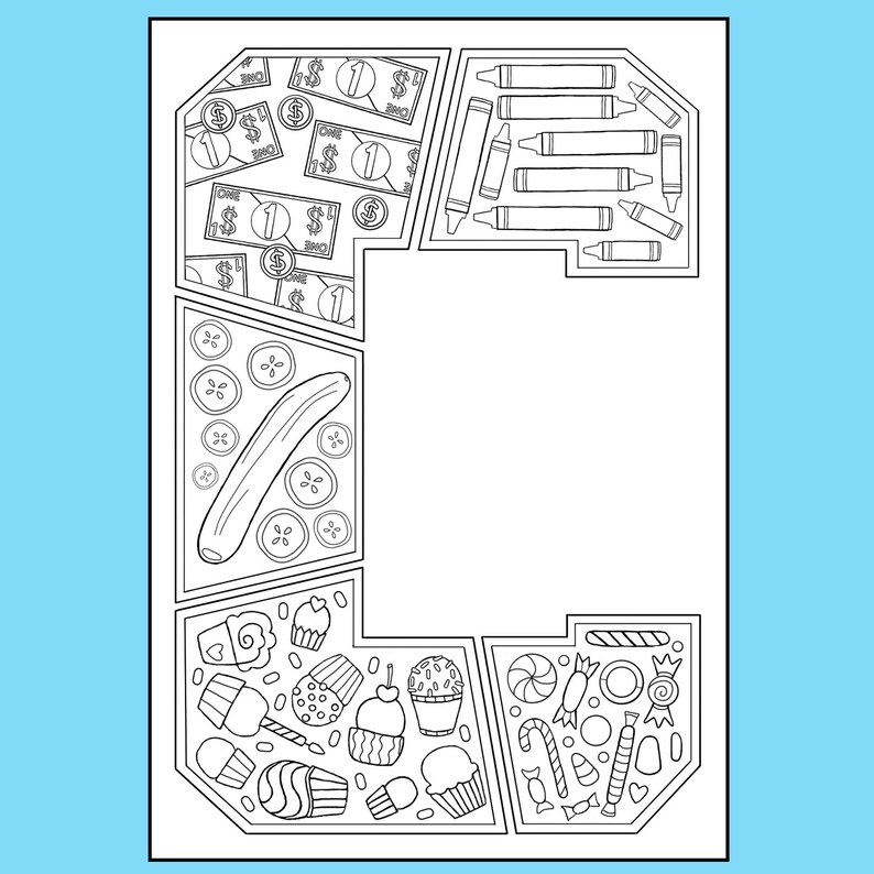 Alphabet Coloring Pages 150 Sections Over 26 Unique Letters Handmade ...