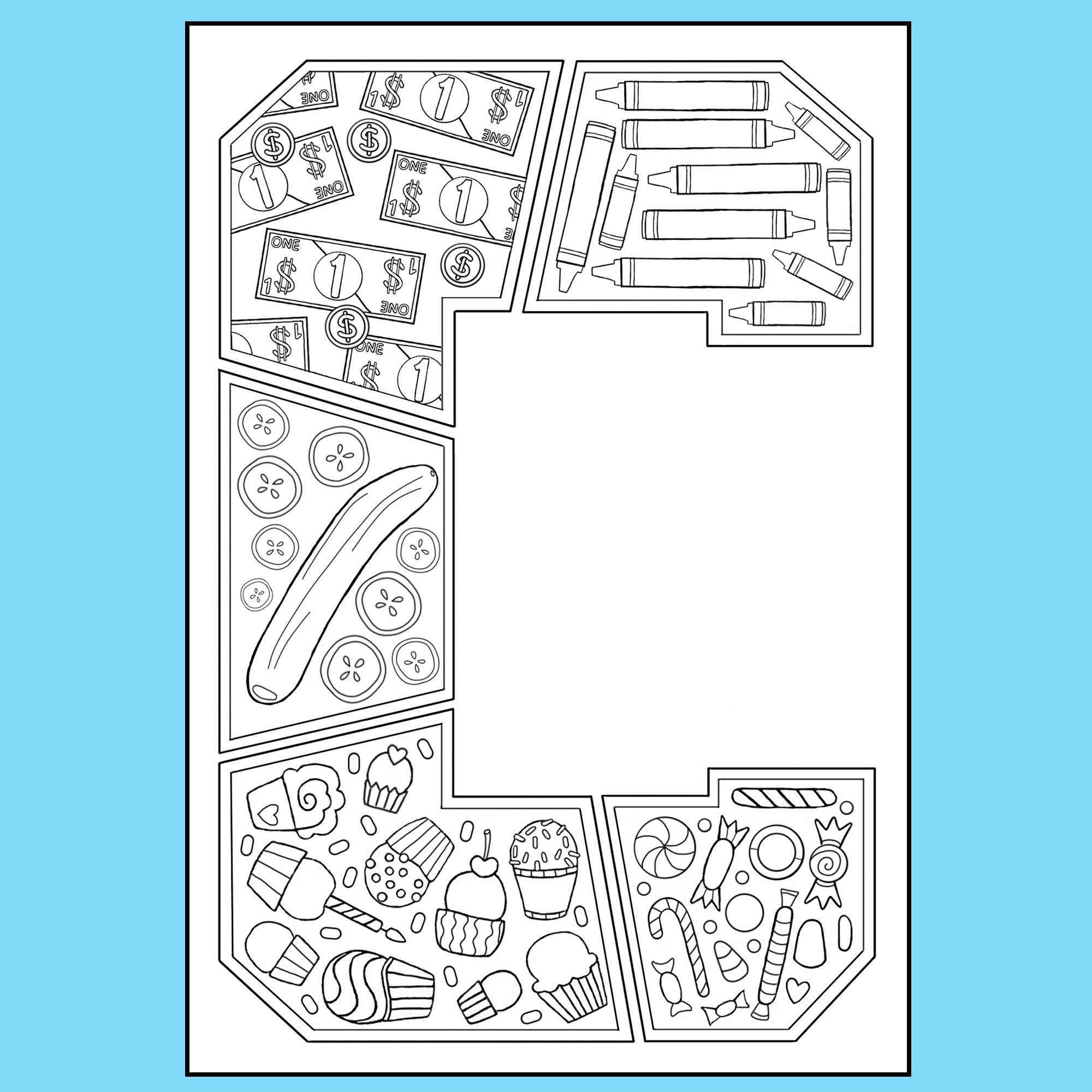 Alphabet Coloring Pages 150 Sections Over 26 Unique Letters Handmade ...